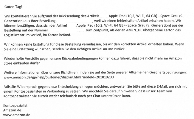 Falsche Lieferungen: Amazon ignoriert Rechte von Verbraucherinnen und ...